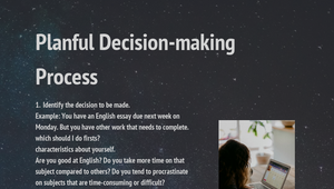 Planful Decision-making Process by Emma Brown on Prezi Design