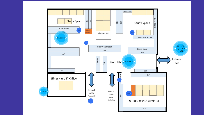 2025 Library floorplan for Wycliffe Hall by Hannie Riley on Prezi