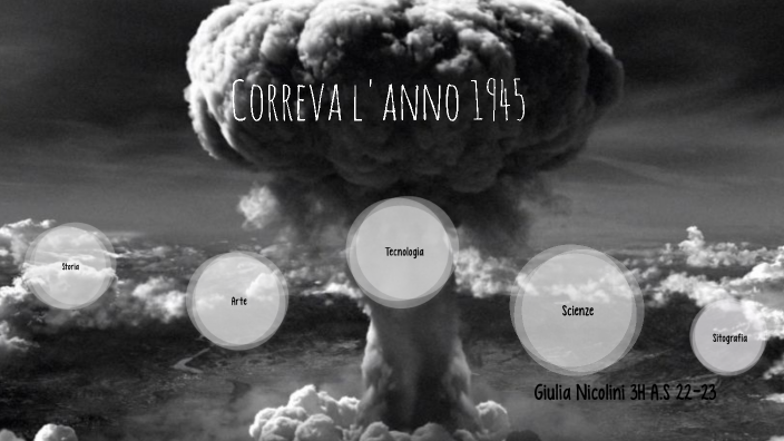 Correva l'anno 1945... di Nicolini Giulia by Nicolini Giulia on Prezi