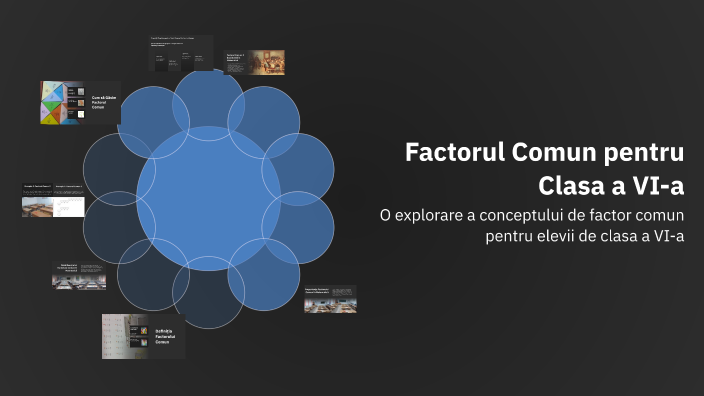 Factorul Comun pentru Clasa a VI-a by Andrea Foris on Prezi