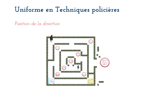 Uniforme en Techniques policières - position de la direction by Edith Joyal