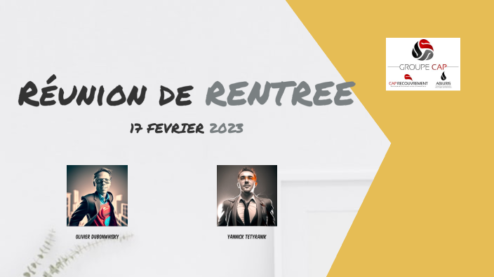 Réunion février 2023 by Yannick Tettini on Prezi