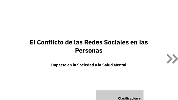 El Conflicto de las Redes Sociales en las Personas by Luis Miguel ...