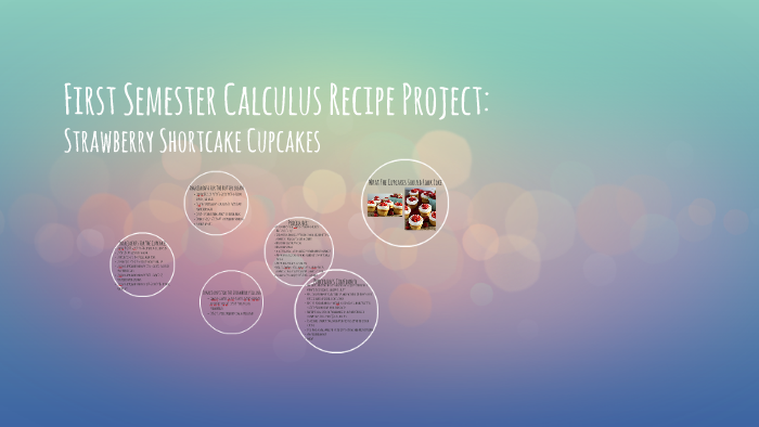 First Semester Calculus Recipe Project by Katherine Lentz on Prezi