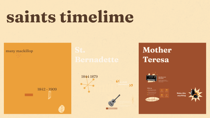 Will saint timeline by will raso on Prezi