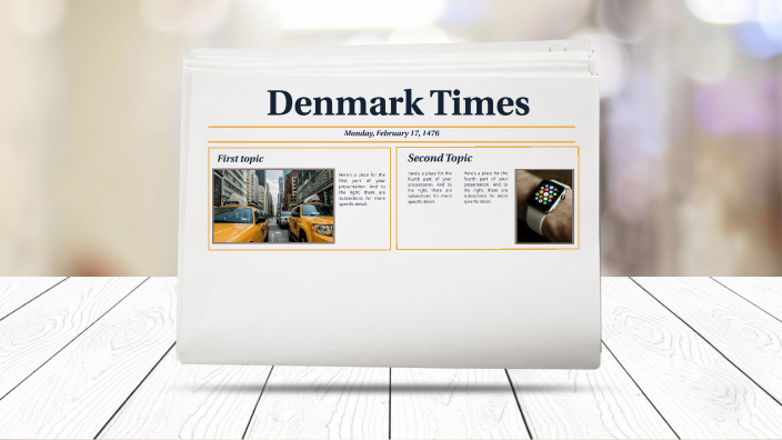 Hamlet Newspaper Project by Conner Lok on Prezi