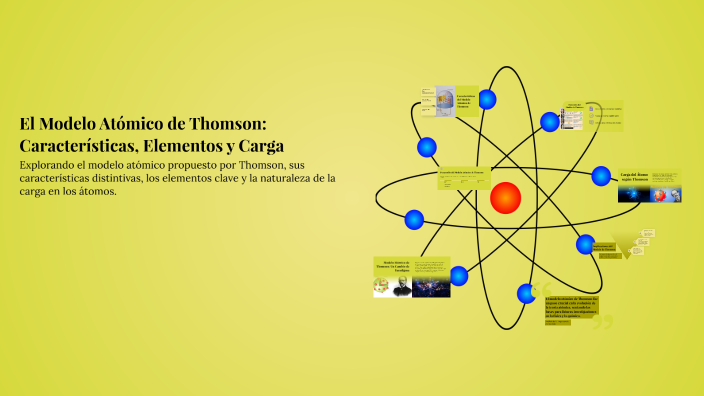 El Modelo Atómico de Thomson: Características, Elementos y Carga by ...