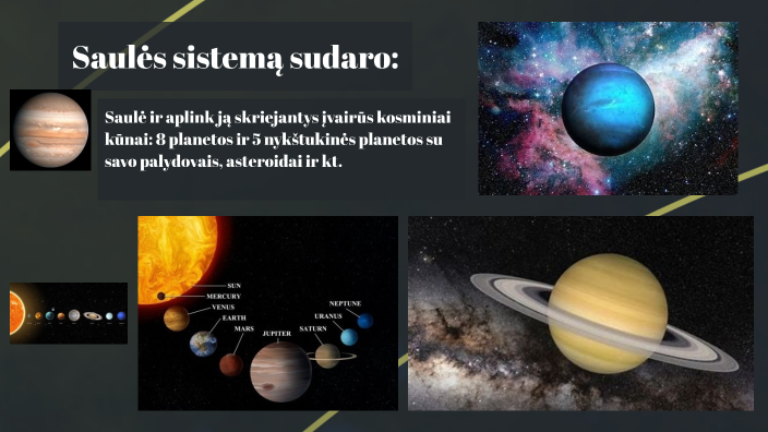 Tema: ,,Kas sudaro Saulės sistemą?" by Kristina Dubikovienė on Prezi