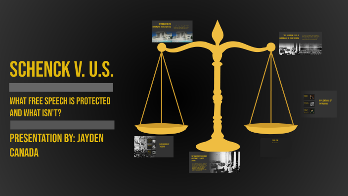 Schenck v. United States: Freedom of Speech in Wartime by Jayden Canada ...