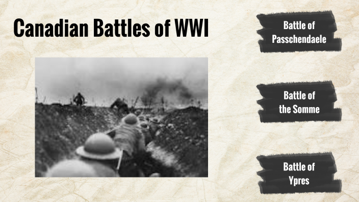 Canadian Battles of WWI by random account on Prezi