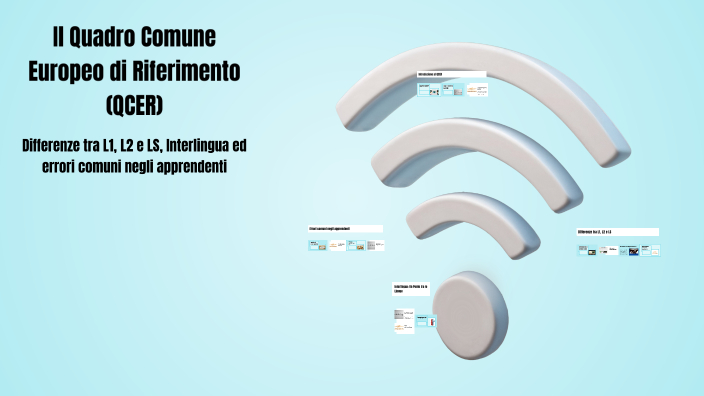 Il Quadro Comune Europeo di Riferimento (QCER) by Satteo Mantangeli on ...