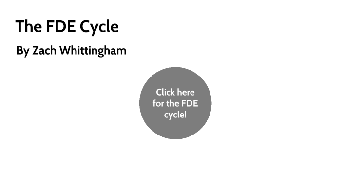 The FDE Cycle by Zach Whittingham on Prezi