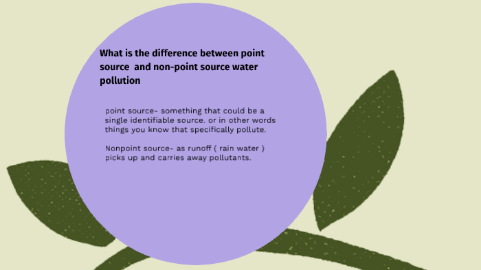 Water Pollution; Point vs Non point by Tyler Pace on Prezi