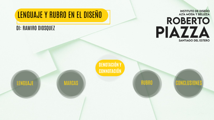 LENGUAJE Y RUBRO EN DISEÑO by ramiro diosquez on Prezi