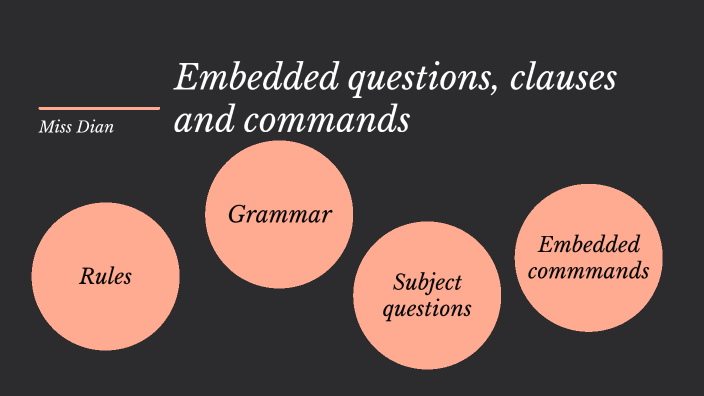 embedded questions, clauses and commands by Ángel MJ on Prezi