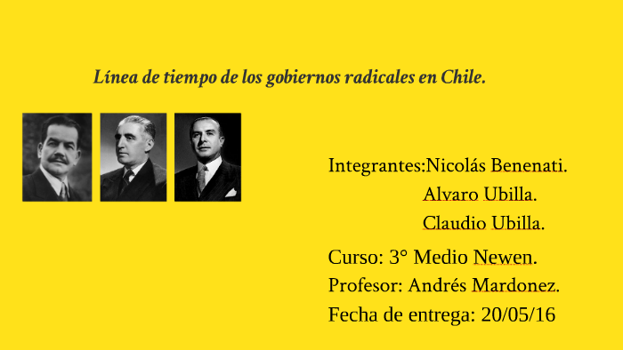 Gobiernos Radicales En Chile By Claudio Eduardo Ubilla Oliva On Prezi