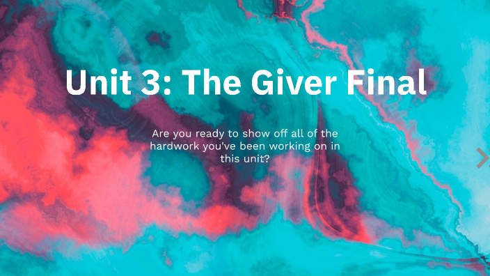 Unit 3: The Giver Final by Stephan Pierre on Prezi