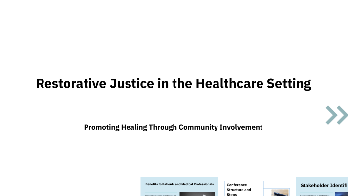 Restorative Justice in the Healthcare Setting by chloe tomlinson on Prezi