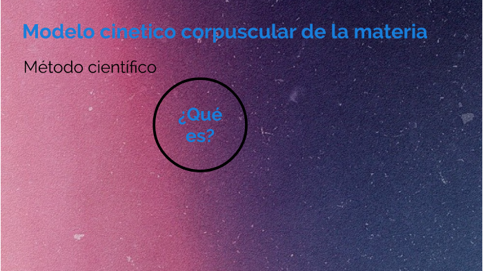 modelo cinético corpuscular de la matetia by Maria Morcuende on Prezi
