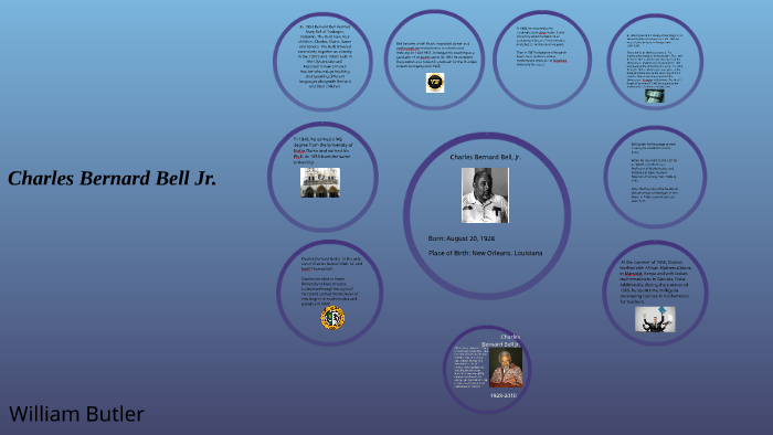 Charles Bernard Bell Jr. by William Butler on Prezi
