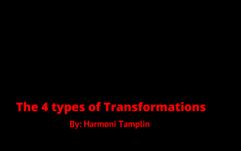 4 Types of transformations by Harmoni Tamplin on Prezi