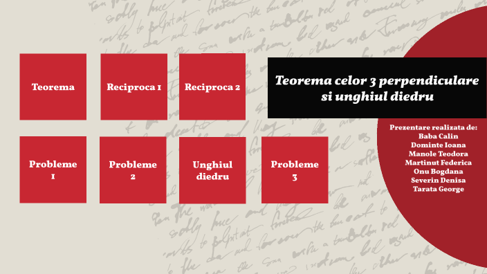 Teorema celor 3 perpendiculare by Maria Bogdana on Prezi