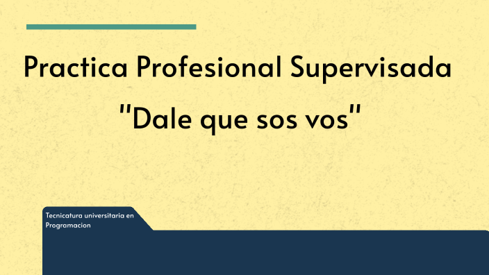 Dale Que Sos Vos by Martina Castillo on Prezi