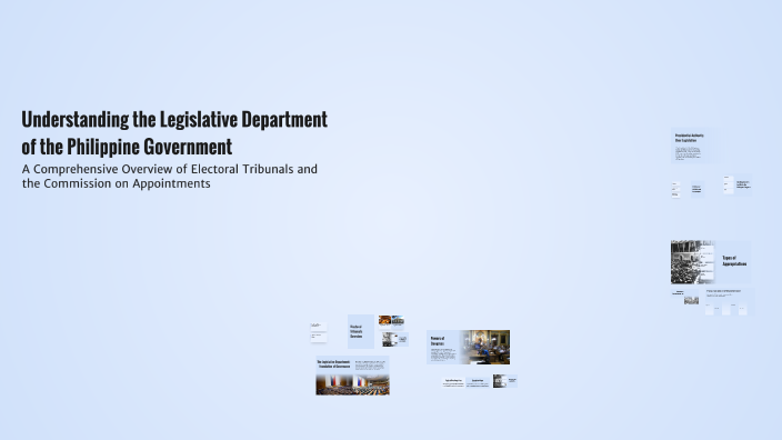 Understanding the Legislative Department of the Philippine Government ...