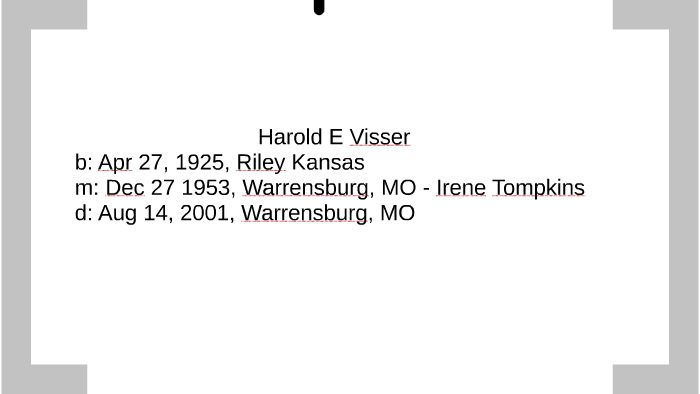 Visser Family Tree by Irene Visser on Prezi