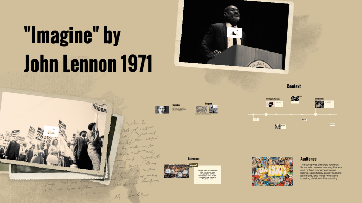 "Imagine" by John Lennon 1971 by Janet Amezcua on Prezi
