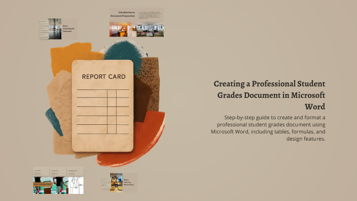 Creating a Professional Student Grades Document in Microsoft Word by ...