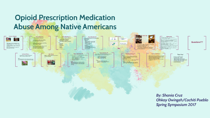 Opioid Prescription Medication abuse among Native Americans by Shania Cruz