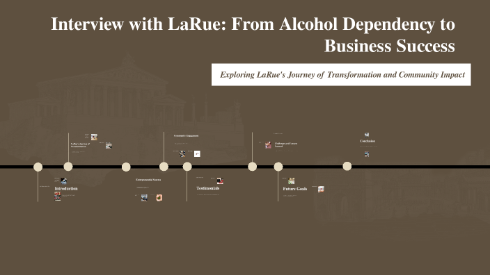 Interview with LaRue: From Alcohol Dependency to Business Success by ...