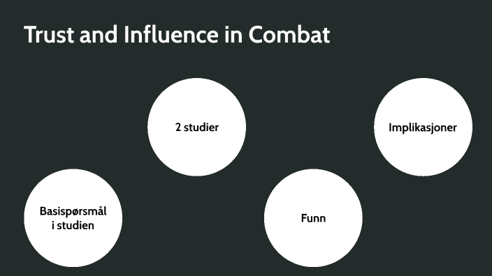 Trust and Influence in Combat by Sofie Sørensen on Prezi