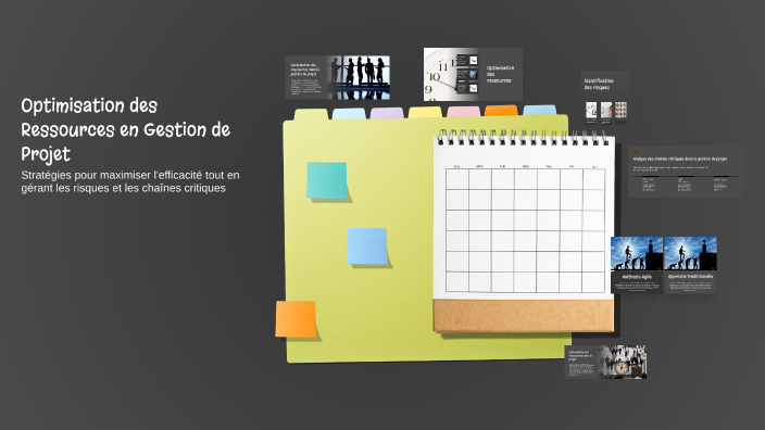 Optimisation des Ressources en Gestion de Projet by Cheikhou Jop on Prezi