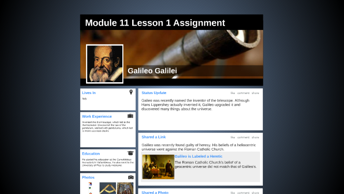 Module 11 Lesson 1 Assignment by Andy Paris