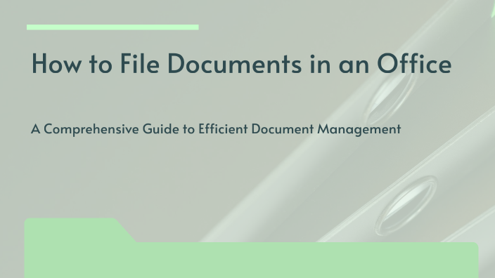 How to File Documents in an Office by Monica Vila on Prezi