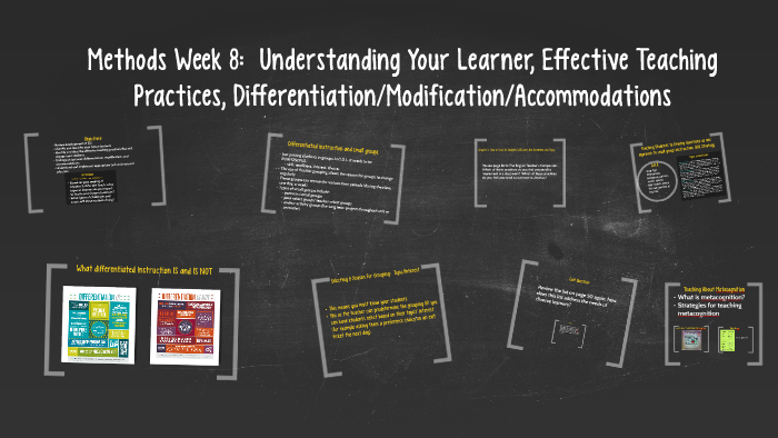 Understanding Your Learner, Differentiation, Modification ...