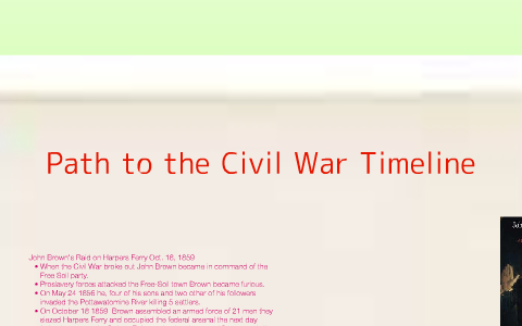 Civil War Timeline!!!! by Elaina Rando on Prezi