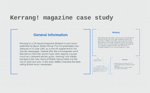 Kerrang! magazine case study by Farida Kalambay on Prezi