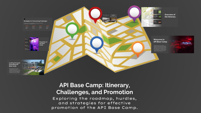 API Base Camp: Itinerary, Challenges, and Promotion by Divya Dulal on Prezi