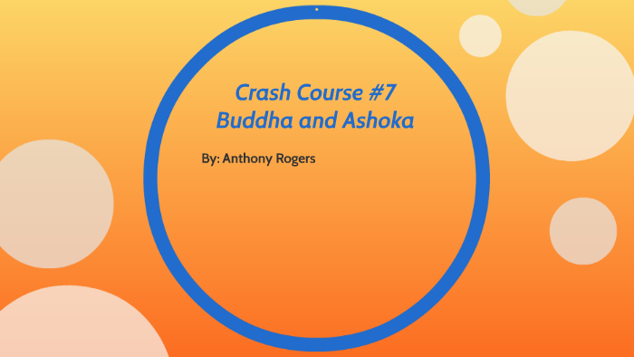 Crash Course #7 Buddha and Ashoka by Anthony Rogers on Prezi
