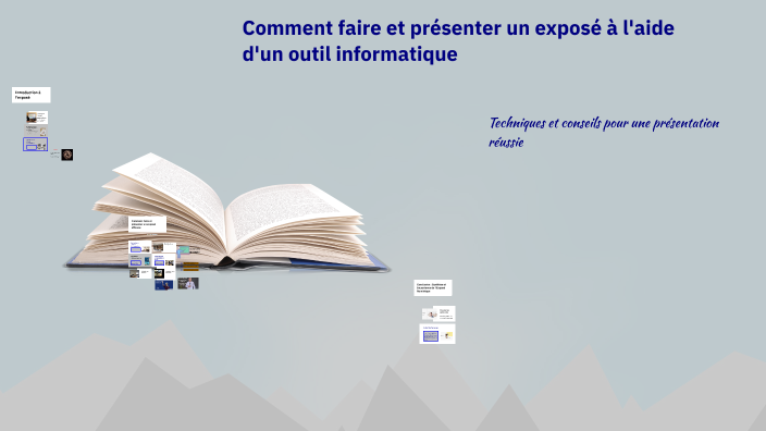 Comment faire et présenter un exposé à l'aide d'un outil informatique ...