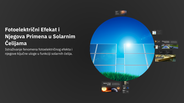 Fotoelektrični Efekat i Njegova Primena u Solarnim Ćelijama by Andrej ...