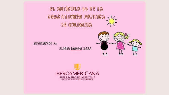 El artículo 44 de la Constitución Política de Colombia by robison ...