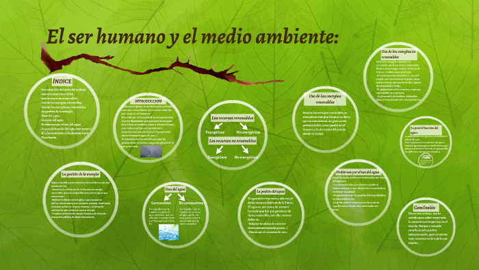 El ser humano y el medio ambiente by trabajo naturales on Prezi