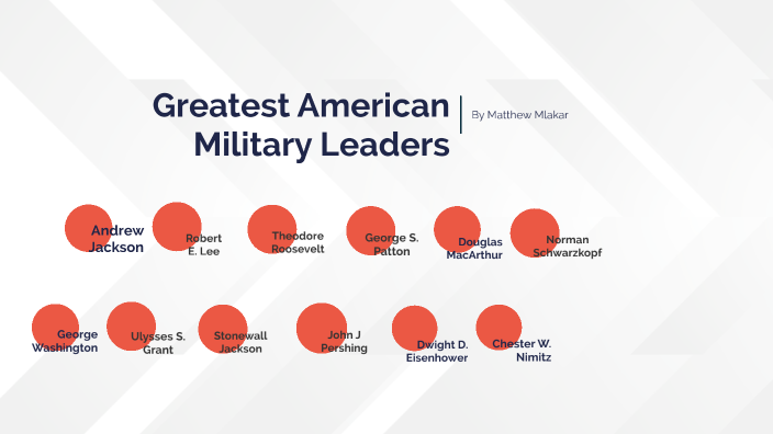 Greatest American Military Leaders by Matthew Mlakar on Prezi