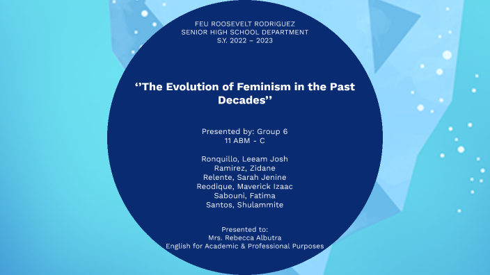 The evolution of feminism in the past decade by Leeam Josh Ronquillo on ...