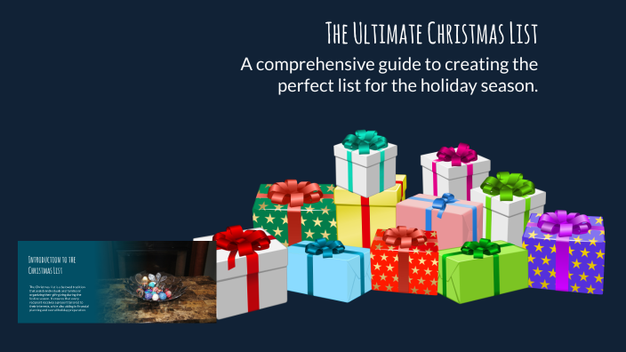 The Ultimate Christmas List by on Prezi