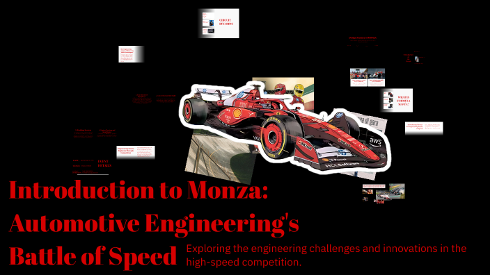 Introduction to Monza: An Engineering Battle of Speed by Kristoff Rodil ...